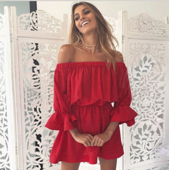 Dresses | Red Shirt Dress | Poshmark